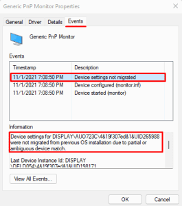 Fix: Device Was Not Migrated Due To Partial Or Ambiguous Match