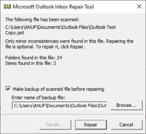 How To Repair Outlook Data With The SCANPST.EXE Tool