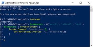 How To Enable Or Disable Firewall Using Powershell