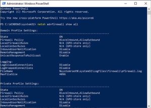 How To Enable Or Disable Firewall Using Powershell