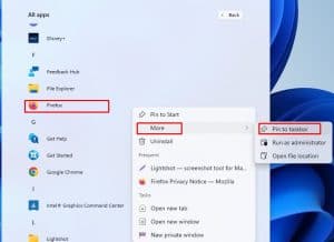 How To Pin To The Taskbar Or Desktop In Windows 11