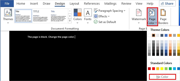 Why Is My Word Document Black How To Fix It Perignon