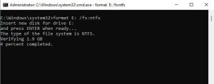 How To Format Hard Drive From Command Prompt
