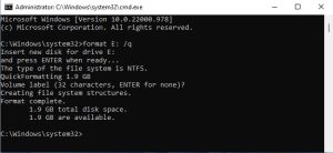How To Format Hard Drive From Command Prompt