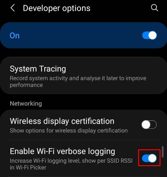 What Is Wifi Verbose Logging How To Enable It | perignon What Is Wifi Verbose Logging How To Enable It | perignon
