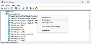 How To Reset Ethernet Adapter