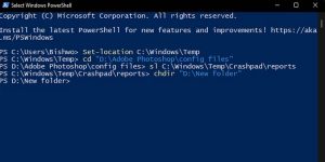 How To Change Directory In Powershell