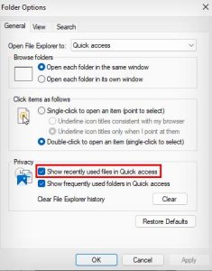 How To Check Recently Opened Files On Windows