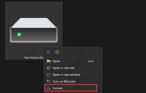 How To Format An SSD