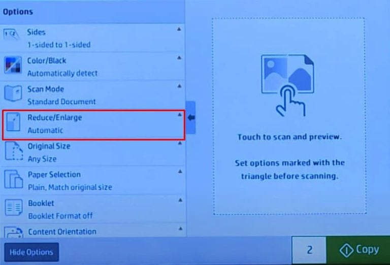 How To Enlarge Copy On HP Printer
