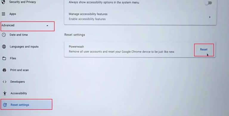 How To Powerwash (Factory Reset) A Chromebook