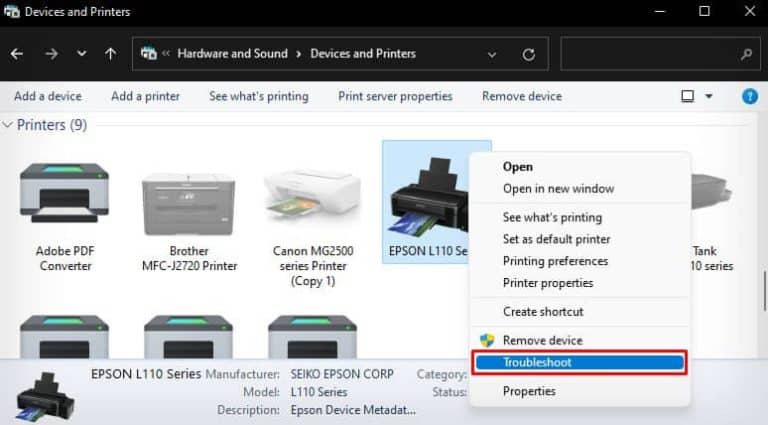 5 Ways To Fix Error Printing On Epson Printer