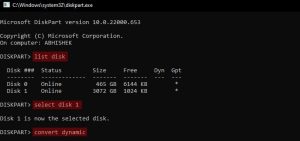 How To Convert To Dynamic Disk