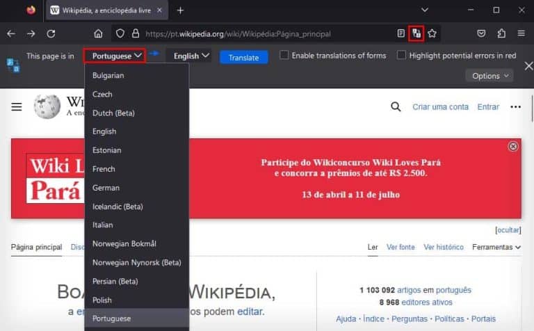 How To Translate A Page In Firefox