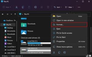 How To Format A USB Drive