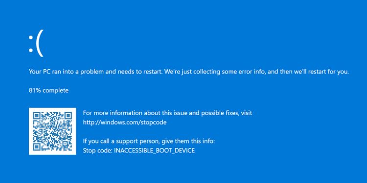 How to Fix Inaccessible Boot Device? 18 Possible Ways - Tech News Today How to Fix Inaccessible Boot Device? 18 Possible Ways - Tech News Today