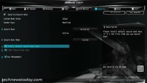 How To Enable Or Disable Secure Boot On ASRock Motherboard