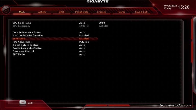 How To Enable Virtualization In Gigabyte BIOS