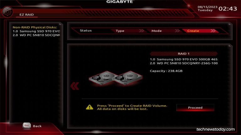How To Configure RAID On Gigabyte Motherboard