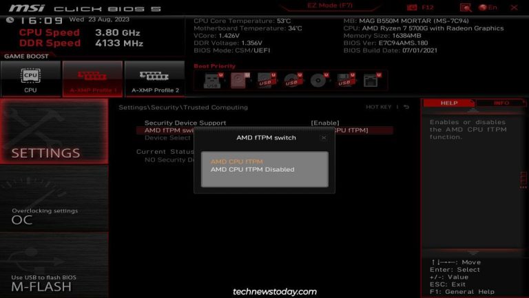 How To Enable TPM In MSI BIOS