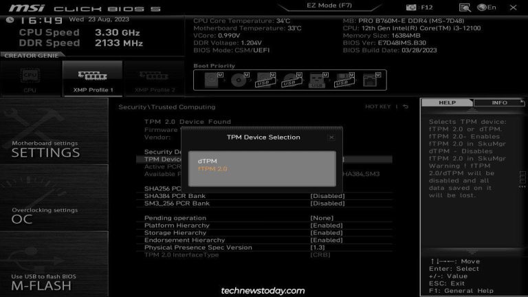 How To Enable TPM In MSI BIOS