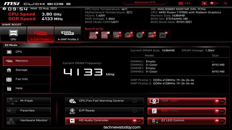 How To Enable XMP In MSI Motherboard BIOS