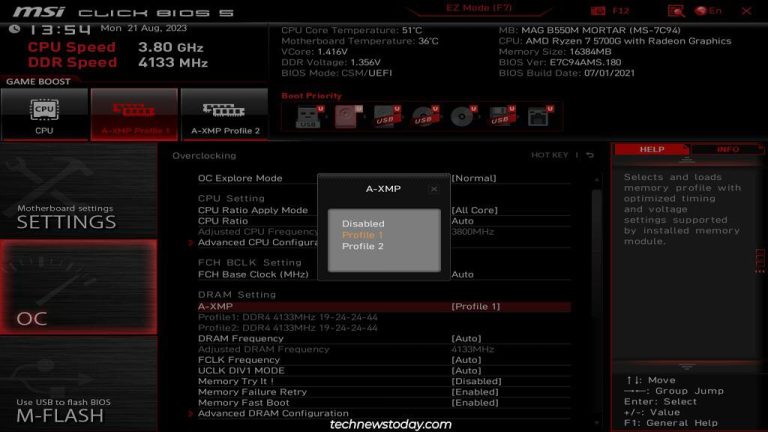 How To Enable XMP In MSI Motherboard BIOS