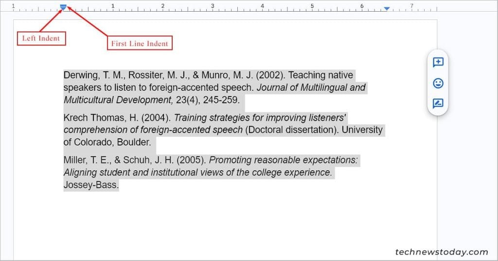 How To Indent Second Line In Google Docs For Citations