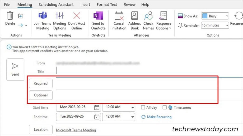 How To Send A Teams Meeting Invite