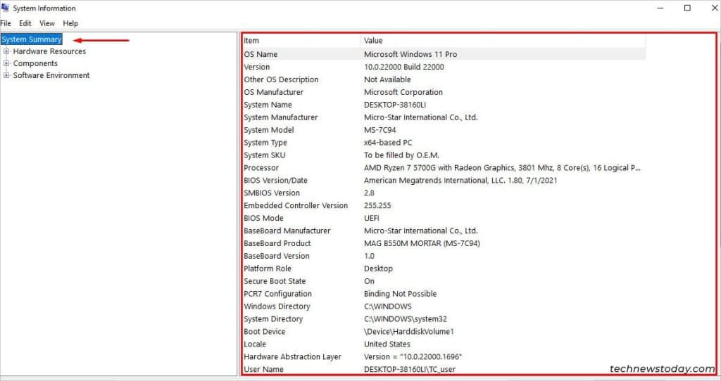 How To Check PC Specs On Windows 11