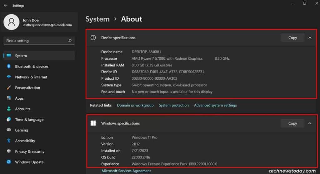 How To Check PC Specs On Windows 11