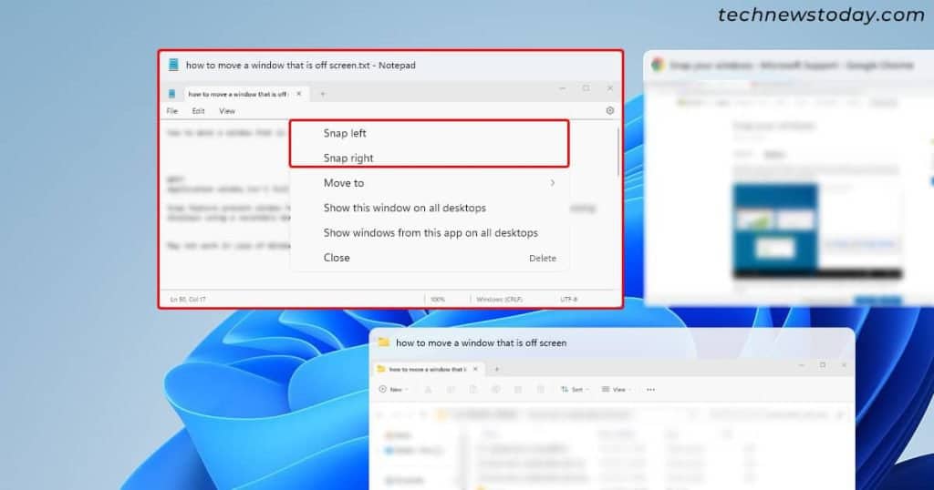 How To Move A Window That Is Off-Screen