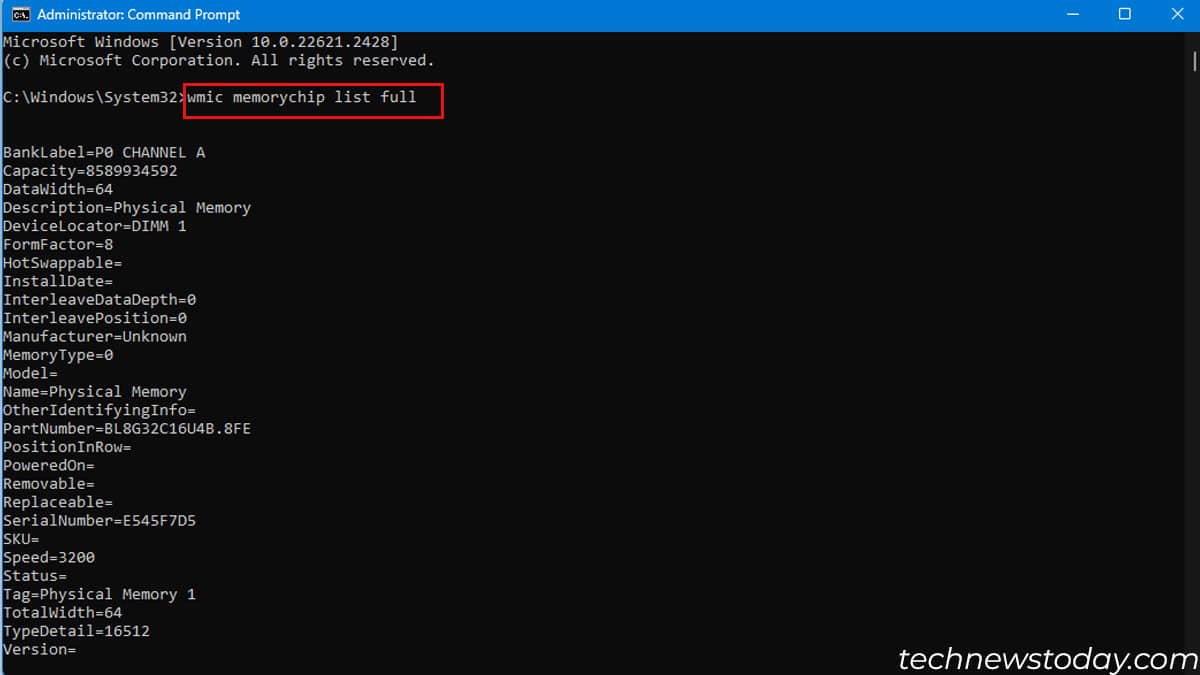 How To Check RAM Serial Number
