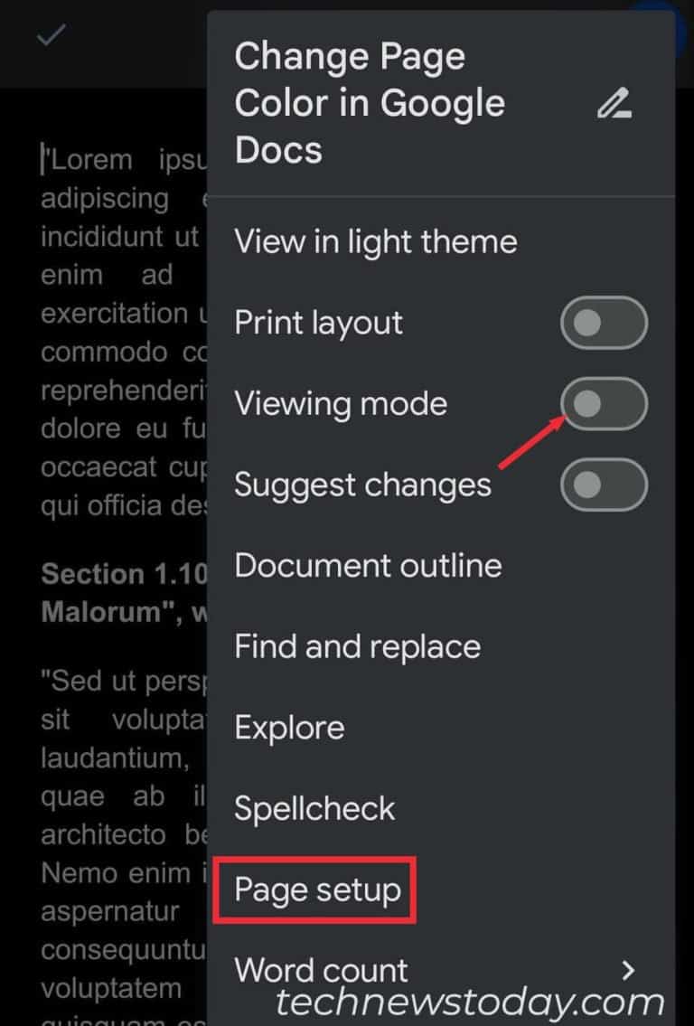 How To Change Page Color In Google Docs