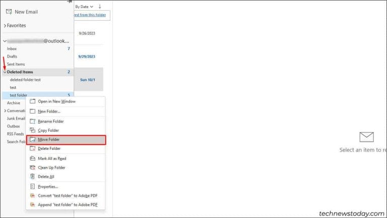How To Recover Deleted Folder In Outlook