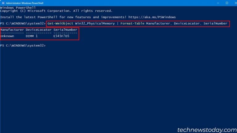 How To Check RAM Serial Number