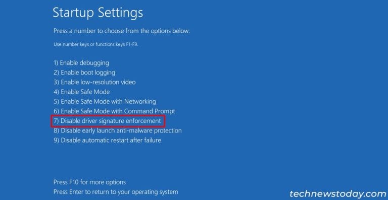 How To Disable Driver Signature Enforcement?
